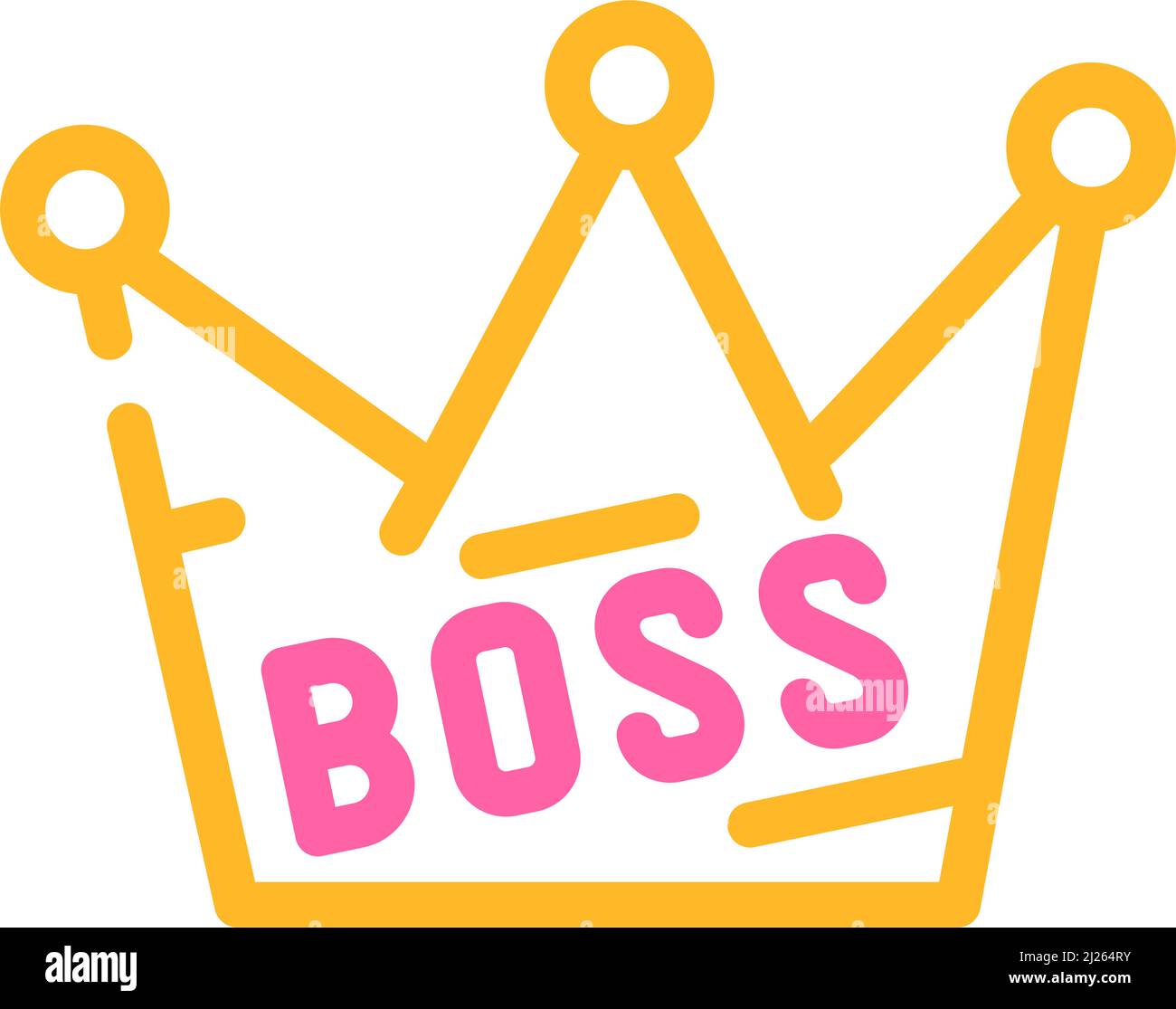 crown boss color icon vector illustration Stock Vector Image & Art - Alamy