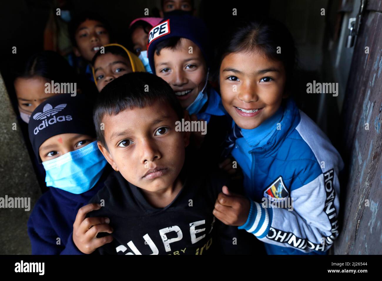 Primary school. Group of children. Portraits Stock Photo - Alamy