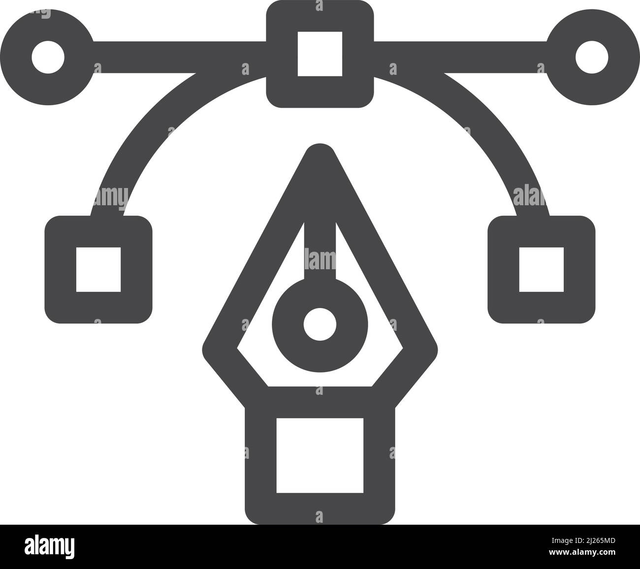 Pen tool icon. Bezier curve drawing symbol Stock Vector Image & Art - Alamy