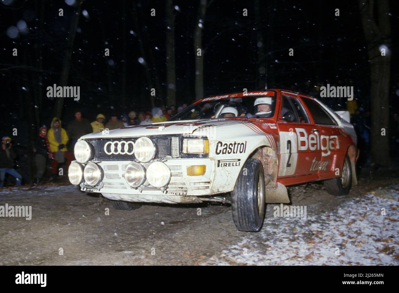 Bjorn Waldegard (SWE) Hans Thorszelius (SWE) Audi Quattro GrB Belga ...
