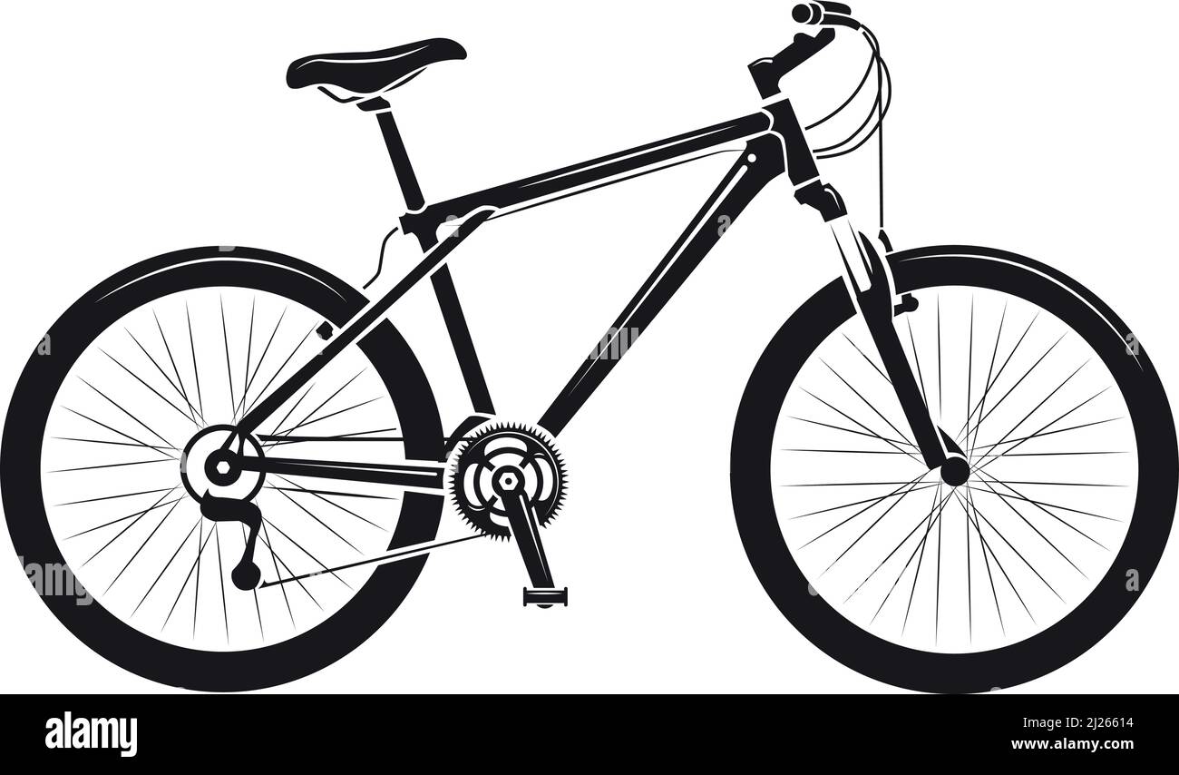 Black bicycle icon. Riding transport. Bike symbol Stock Vector Image ...