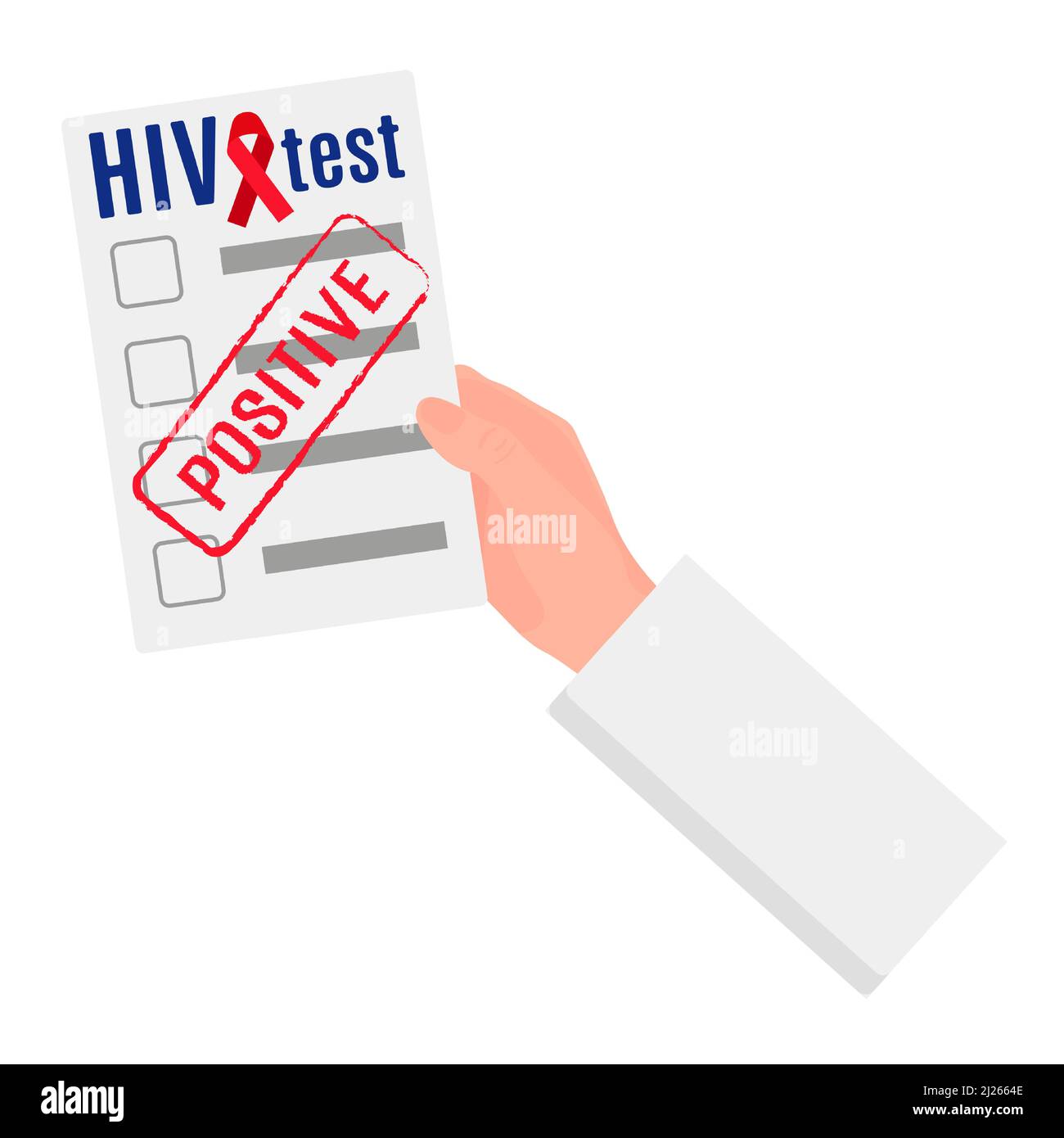 Hiv positive Stock Vector Images - Alamy