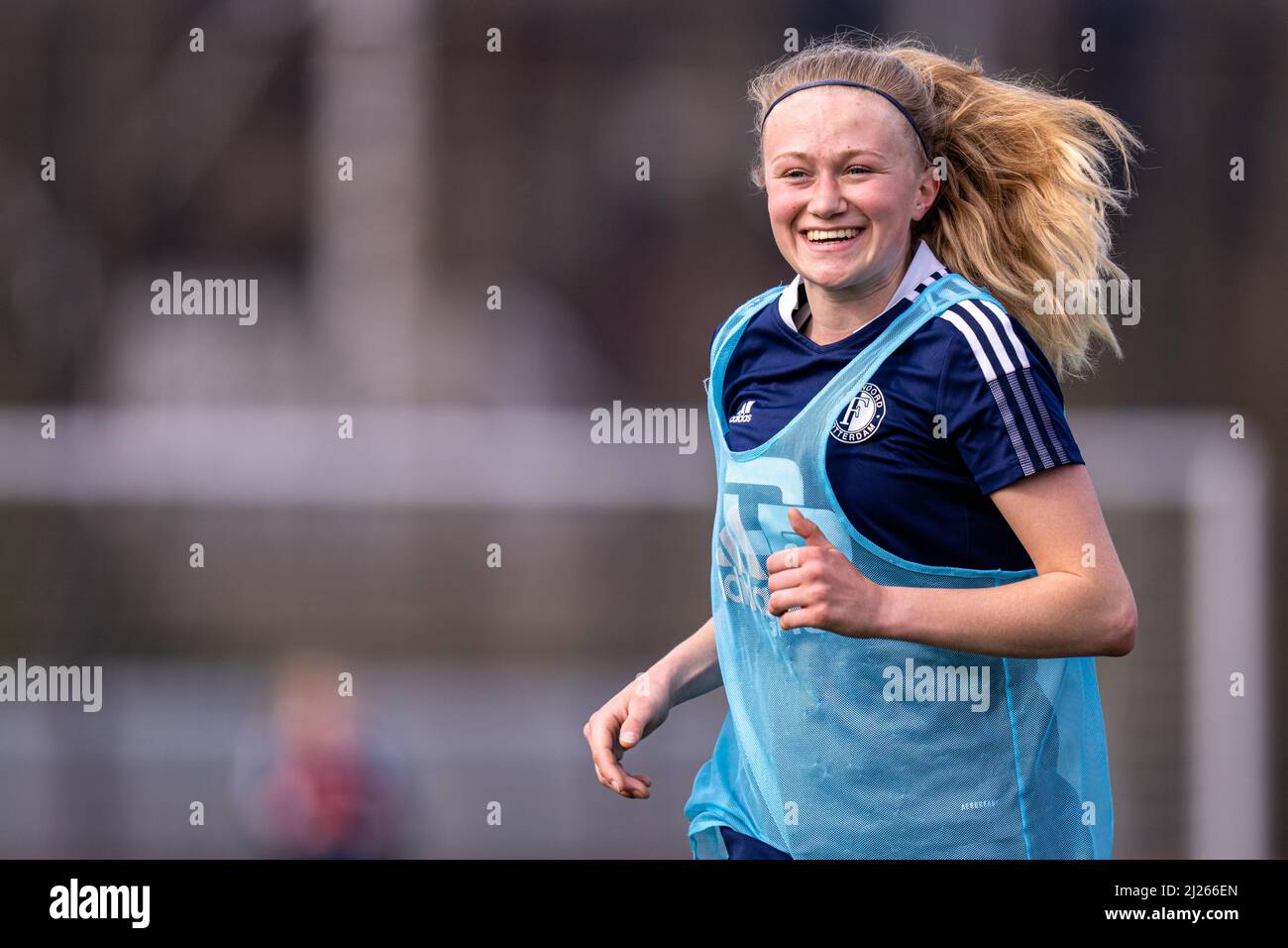 Rotterdam - (l-r) Kim Hendriks of Feyenoord Vrouwen 1 during the ...