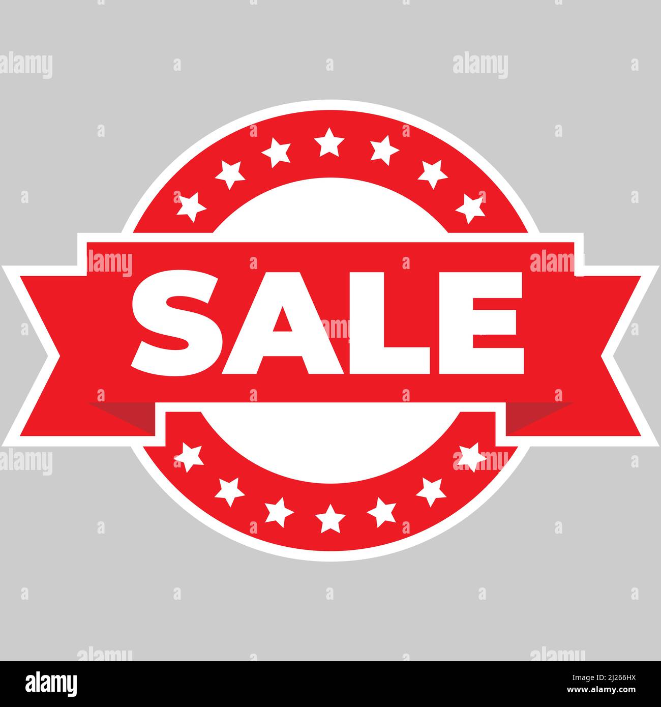 Sale isolated icon, sticker. Red sale sign for promotion design ...