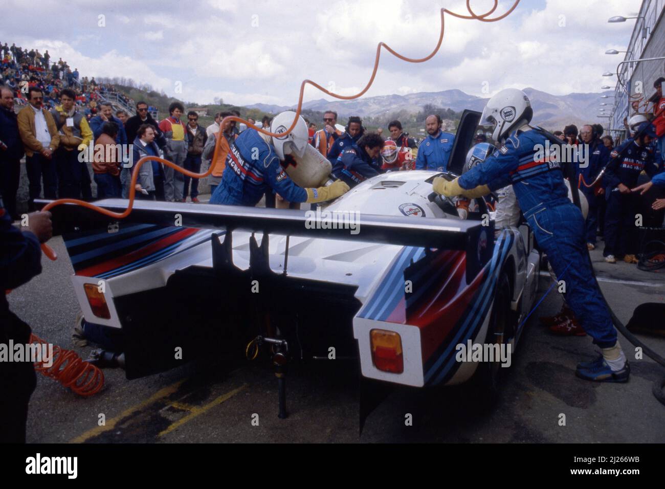 Alessandro Nannini (ITA) Riccardo Patrese (ITA) Lancia Lc2 GrC1 Martini ...