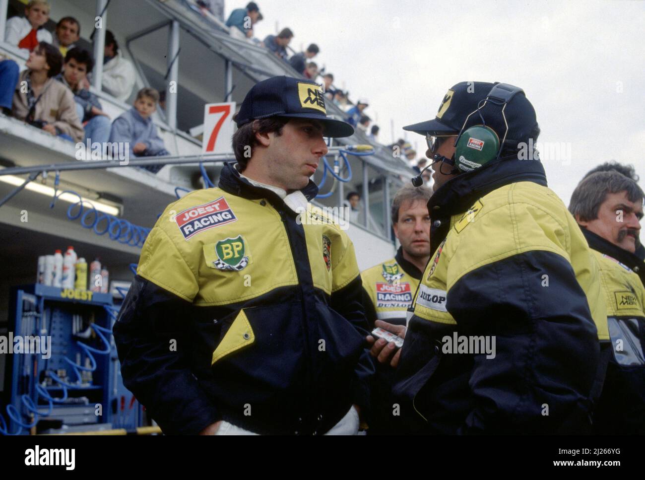 Paolo Barilla (ITA) Porsche New Man Joest Racing and Domingos Piedade ...