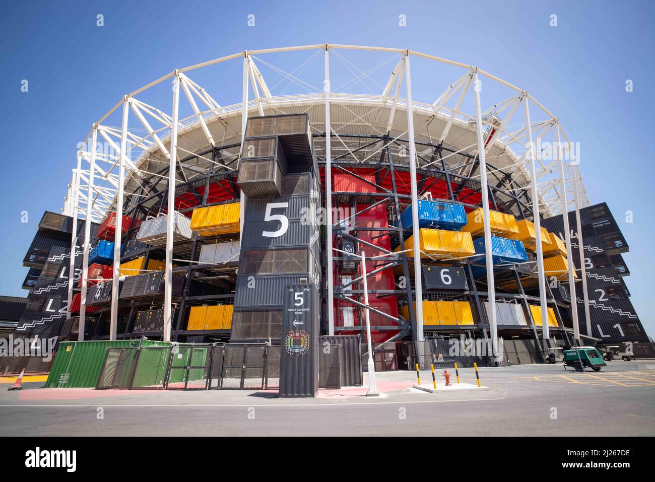 Qatar stadium 974 exterior hi-res stock photography and images - Alamy
