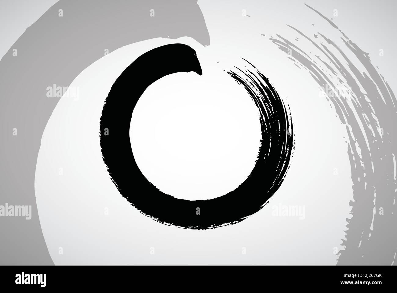 Enso Zen Circle Brush Vector Logo Icon Illustration Design Stock Vector ...