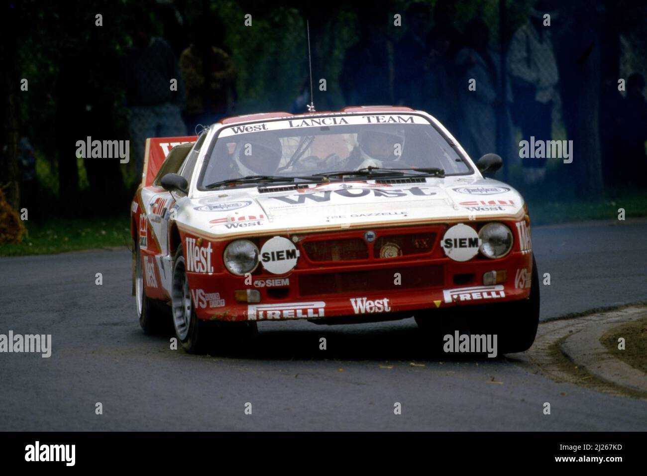 Andrea Zanussi (ITA) Sergio Cresto (USA) Lancia Rally 037 GrB Tre ...
