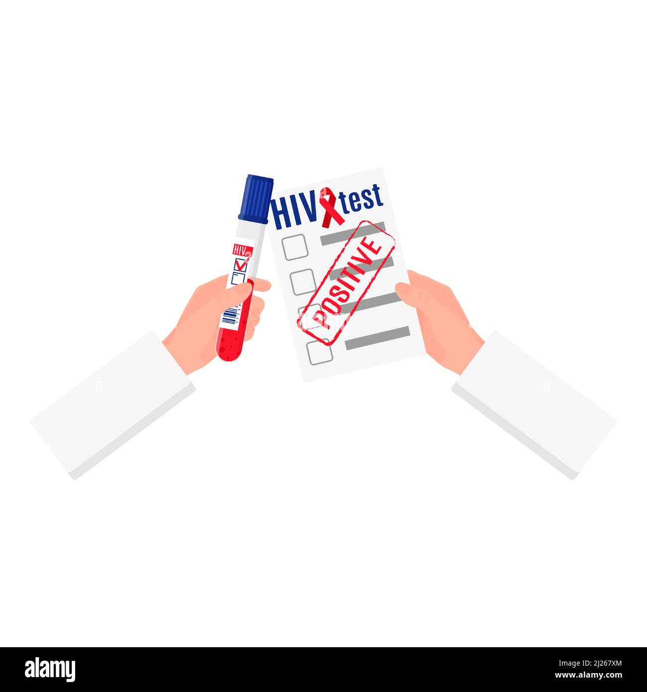 Hiv positive Stock Vector Images - Alamy