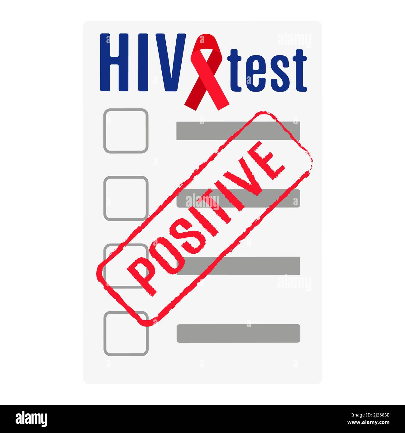 Hiv positive Stock Vector Images - Alamy