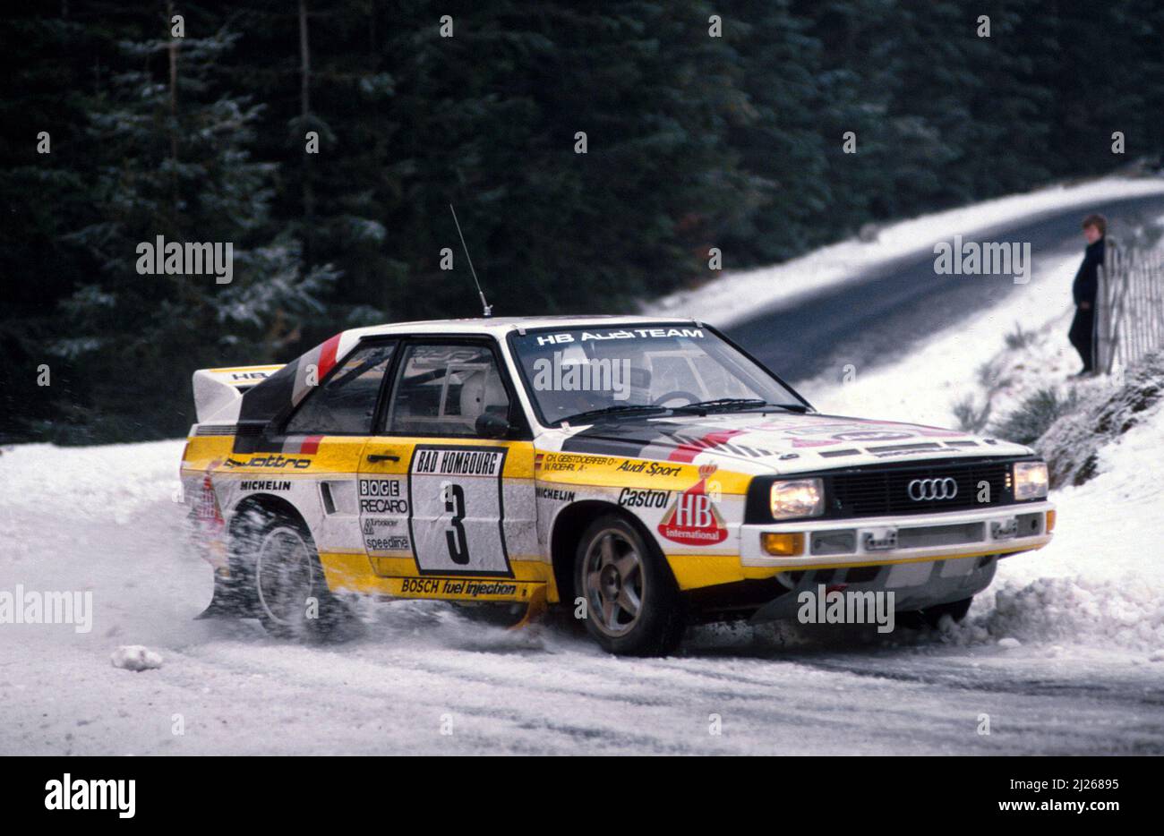 Walter Rohrl (GER) Christian Geistdorfer (GER) Audi Sport Quattro GrB ...