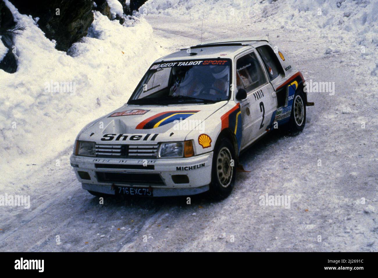Ari Vatanen (FIN) Terry Harryman (GBR) Peugeot 205 Turbo 16 GrB Peugeot ...