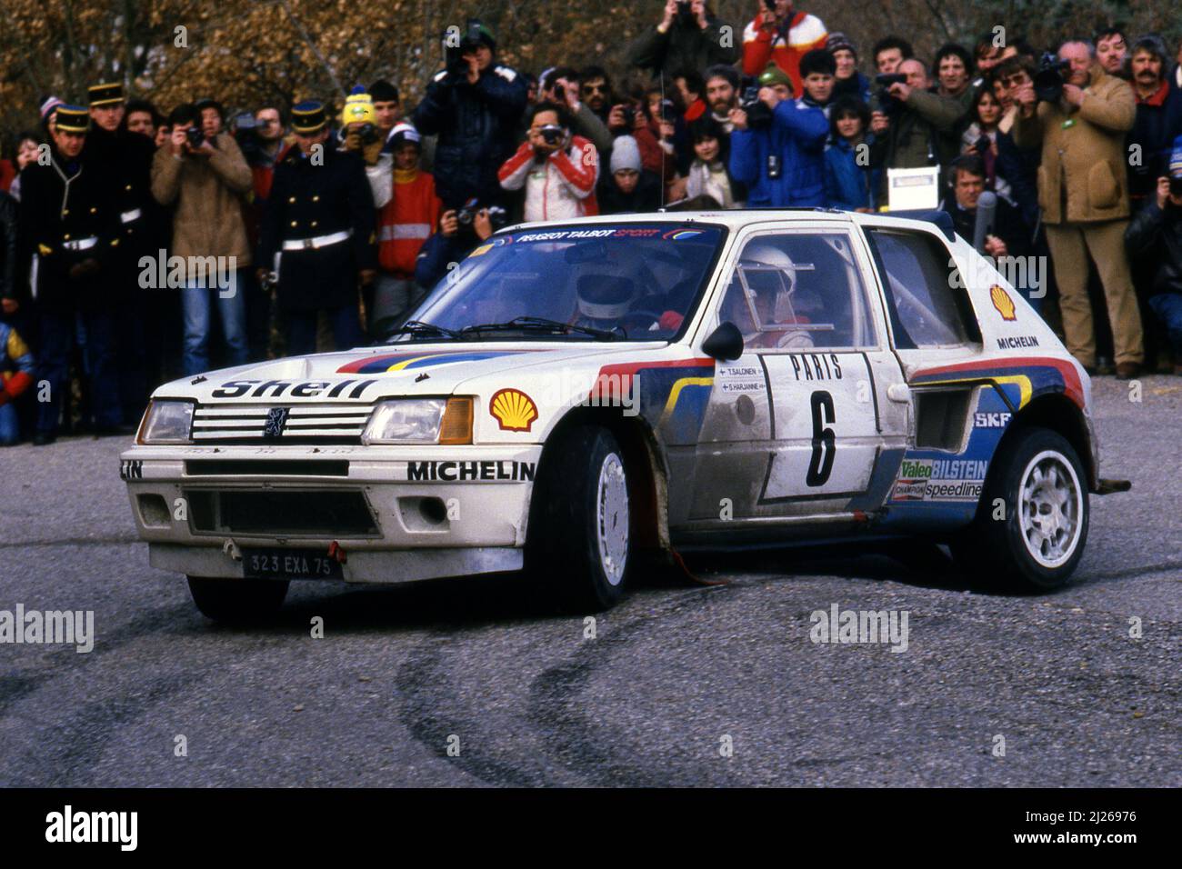 Timo Salonen (FIN) Seppo Harjanne (FIN) Peugeot 205 Turbo 16 GrB ...