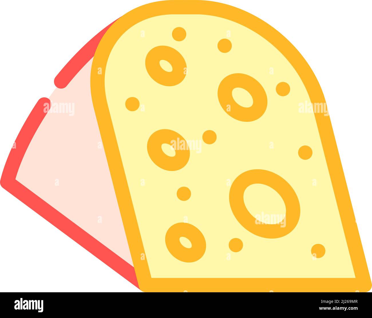 gouda cheese color icon vector illustration Stock Vector Image & Art ...