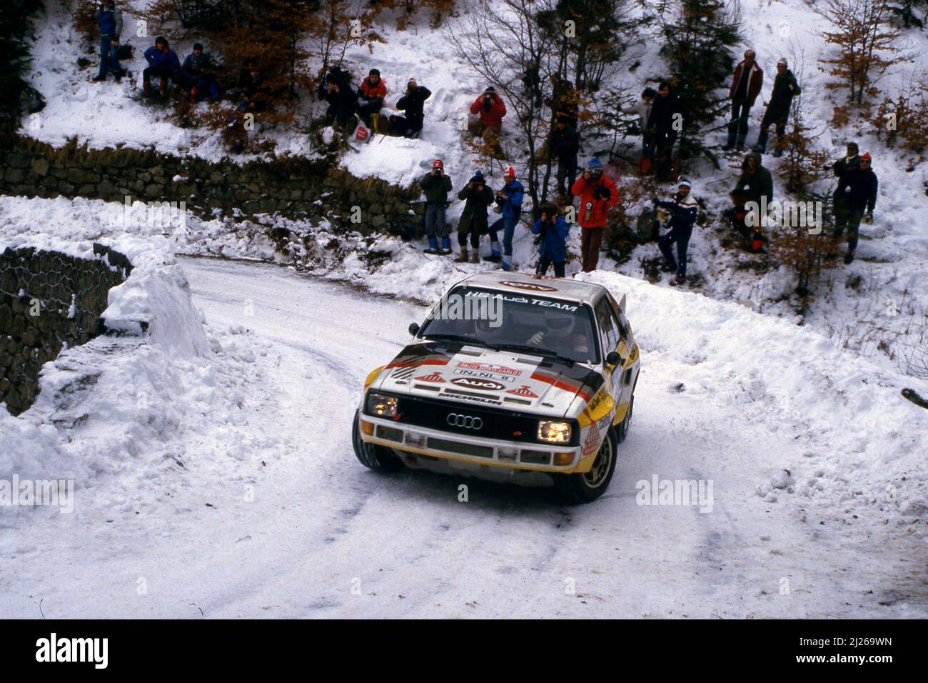 Walter Rohrl (GER) Christian Geistdorfer (GER) Audi Quattro Sport GrB ...