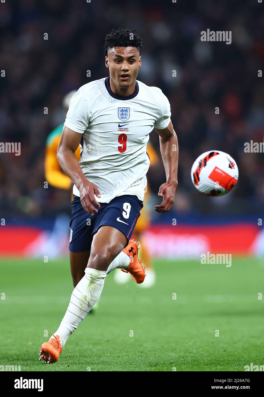 London, UK. 29th Mar, 2022. Ollie Watkins of England during the ...