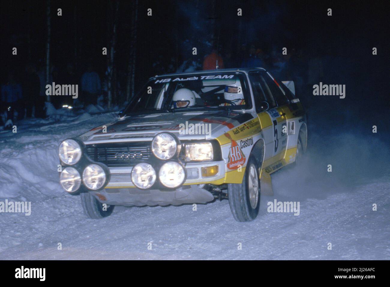 Walter Rohrl (GER) Christian Geistdorfer (GER) Audi Sport Quattro GrB ...