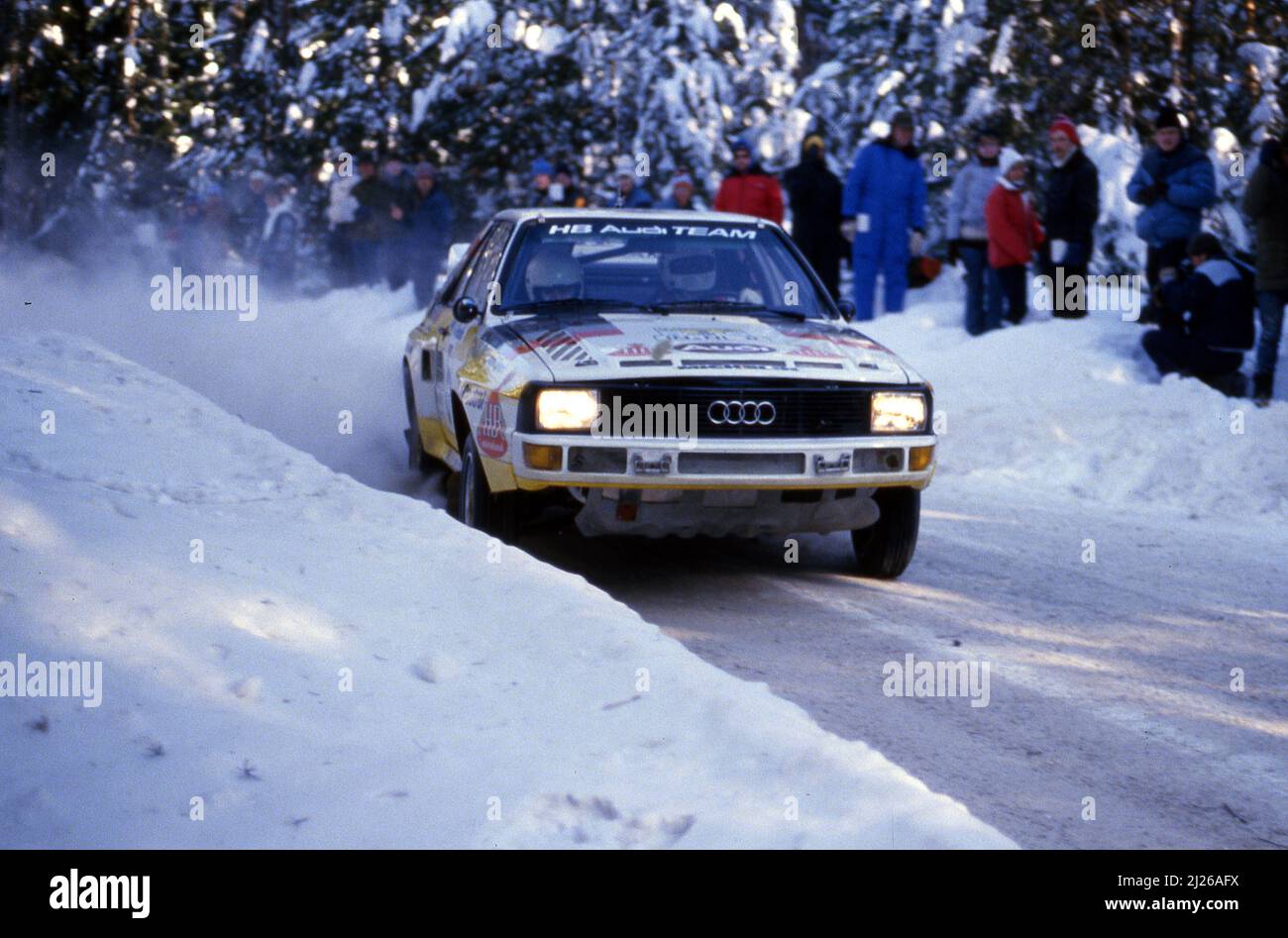 Walter Rohrl (GER) Christian Geistdorfer (GER) Audi Sport Quattro GrB ...