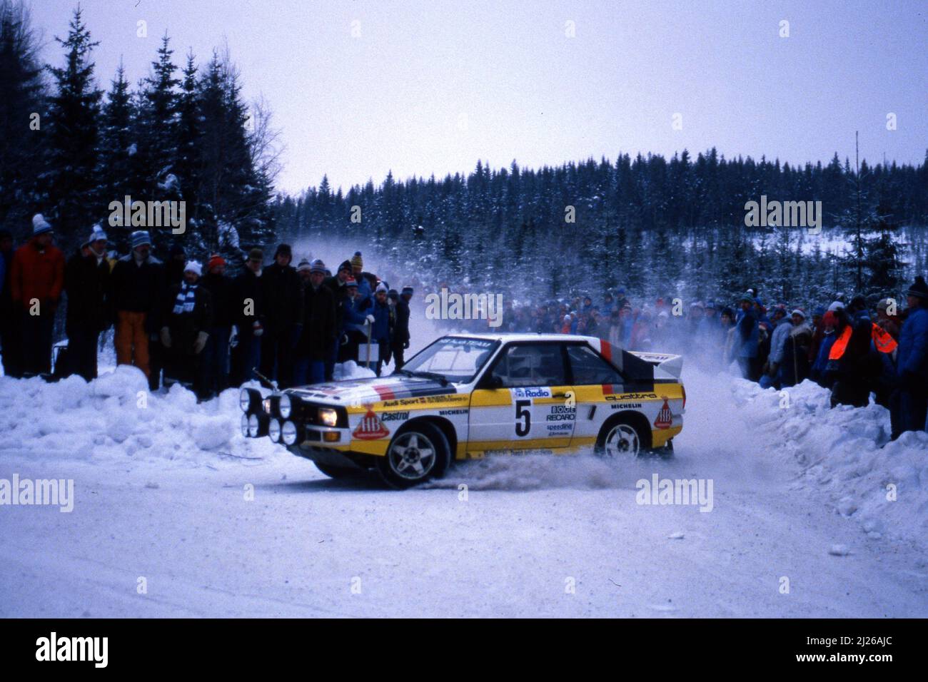 Walter Rohrl (GER) Christian Geistdorfer (GER) Audi Sport Quattro GrB ...