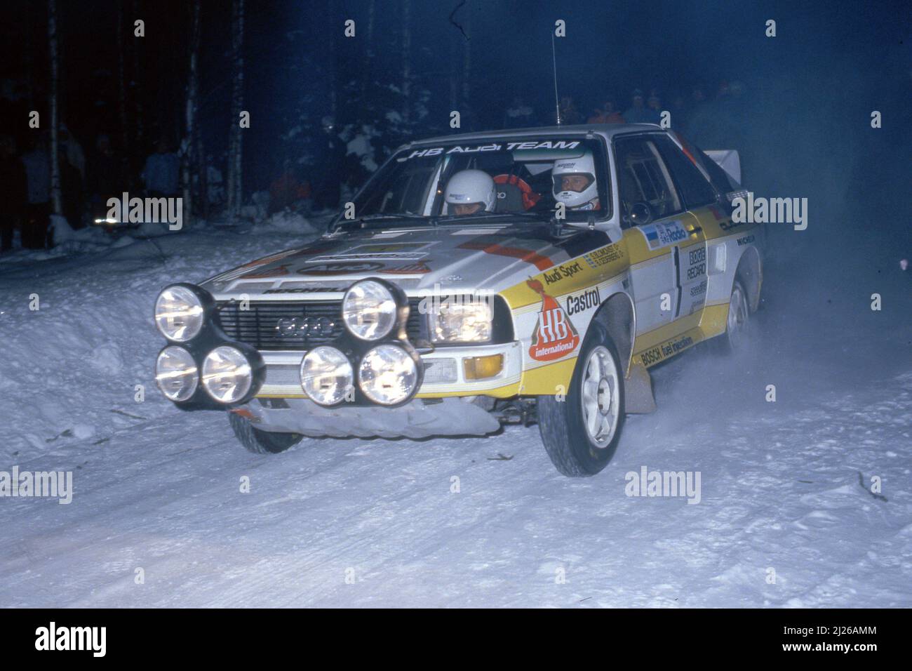Stig Blomqvist (SWE) Bjorn Cederberg (SWE) Audi Sport Quattro GrB Audi ...