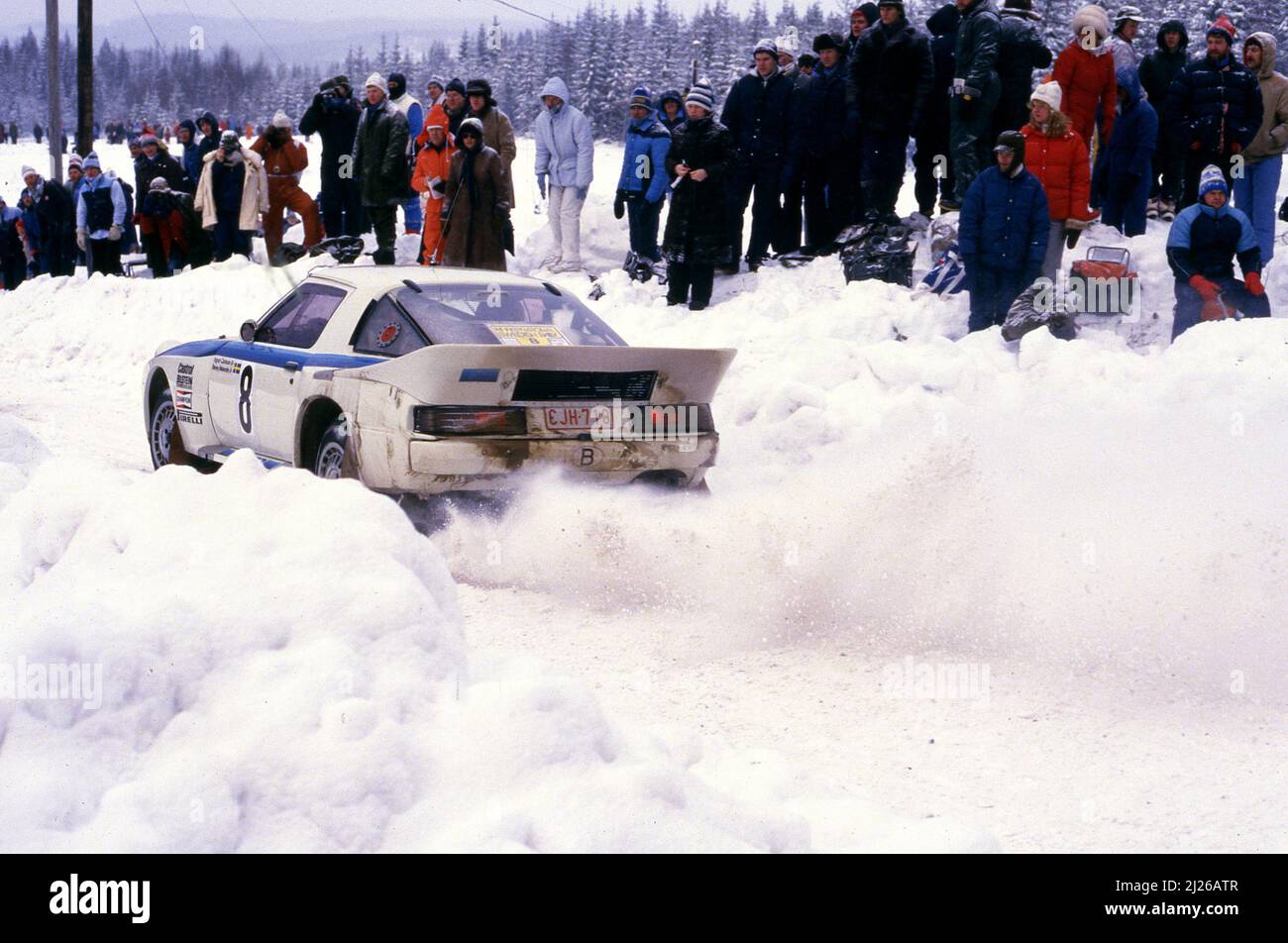 Ingvar Carlsson (SWE) Benny Melander (SWE) Mazda RX7 GrB Mazda Rally ...