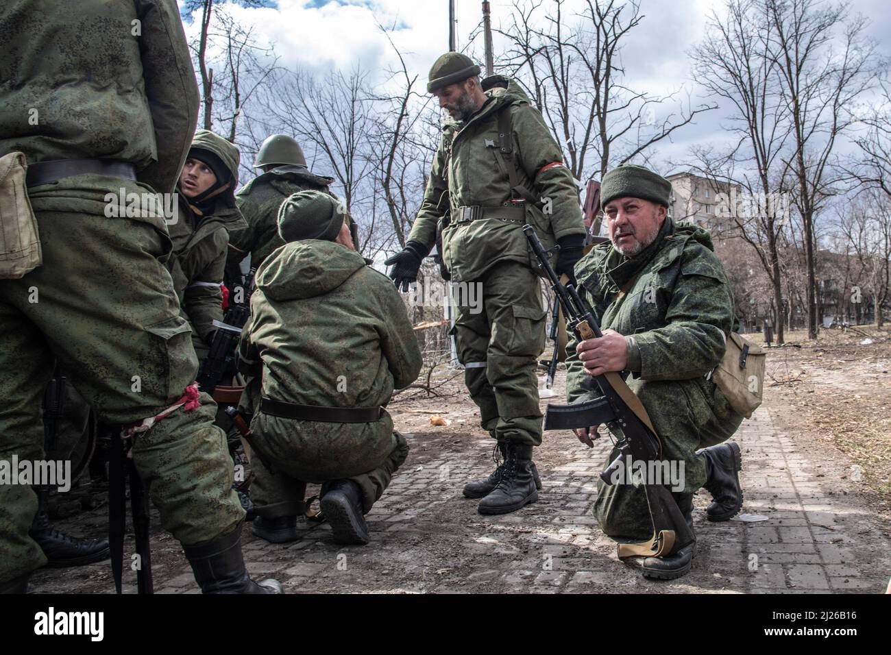 Mariupol, Ukraine. 27th Mar, 2022. DNR (Donetsk People's Republic ...