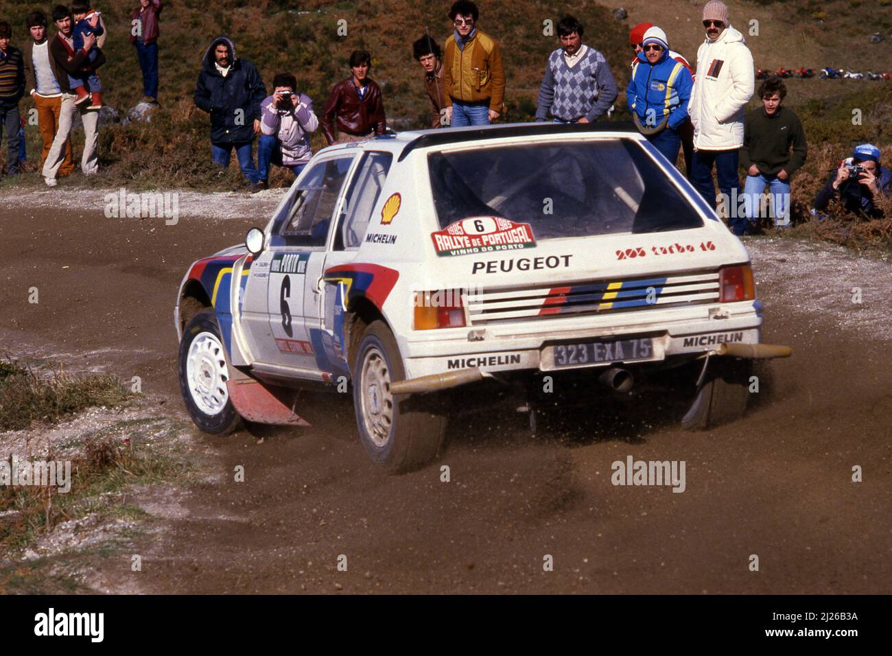Timo Salonen (FIN) Seppo Harjanne (FIN) Peugeot 205 Turbo 16 GrB ...