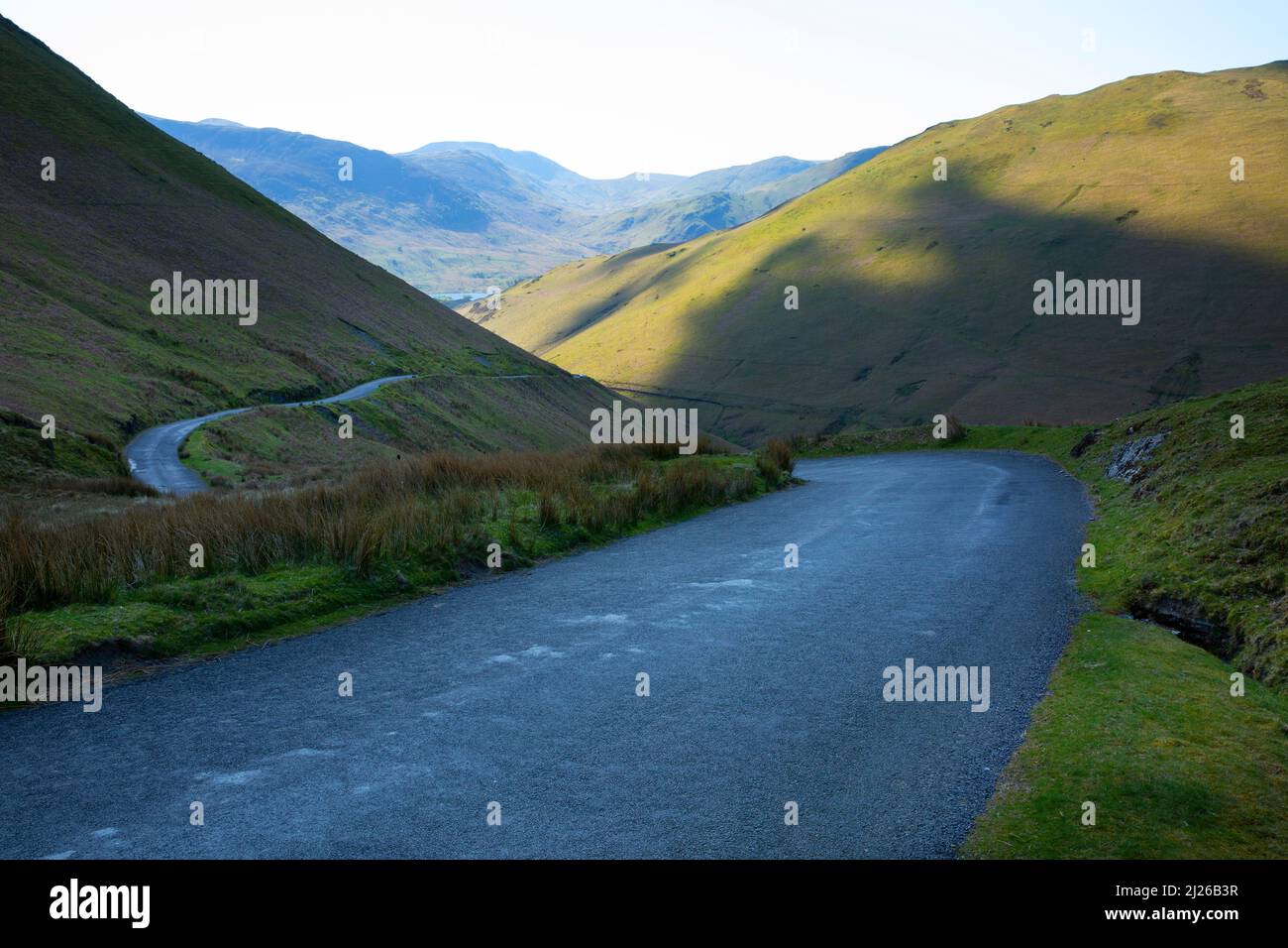 Newlands Pass Looking south towards Buttermere and Crummock Water in ...