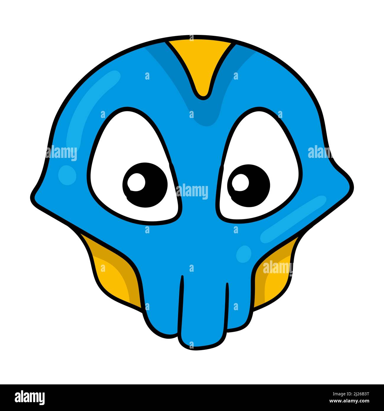 cute blue skull head Stock Vector Image & Art - Alamy