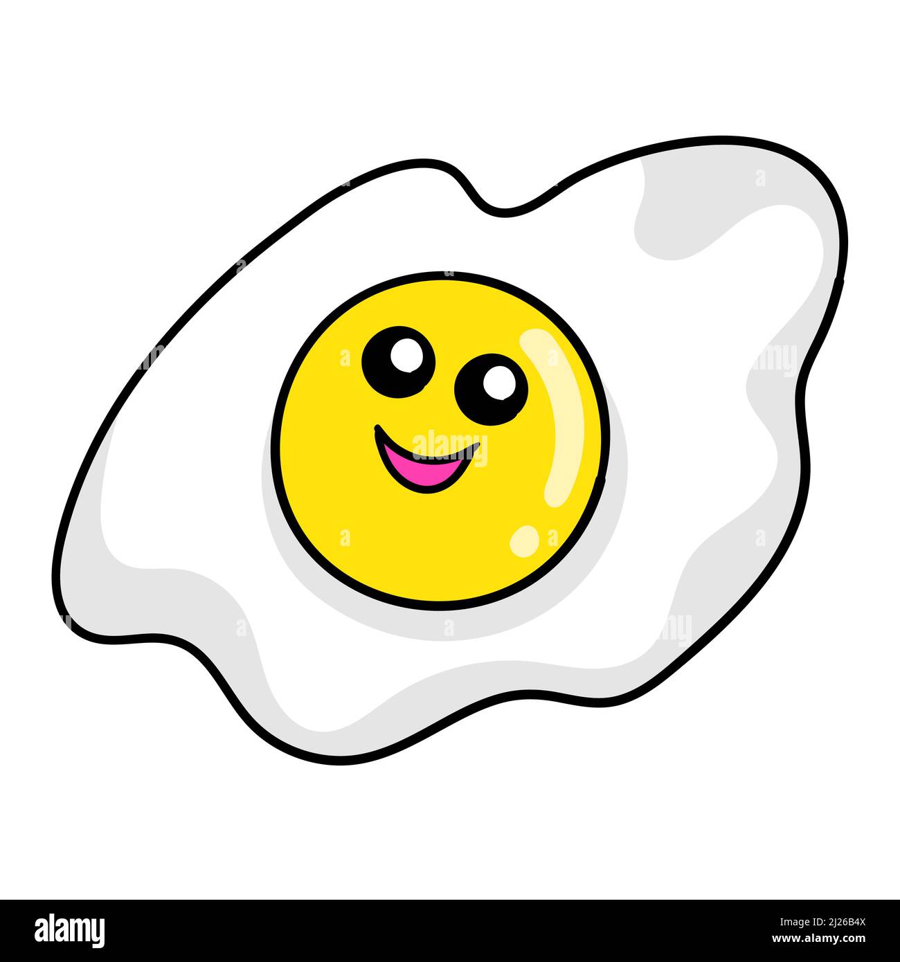 funny face cow eye egg Stock Vector Image & Art - Alamy