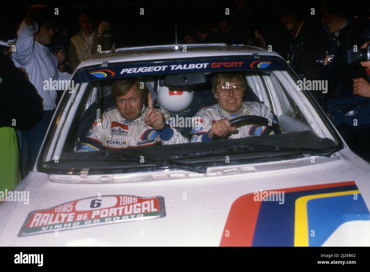 Timo Salonen (FIN) Seppo Harjanne (FIN) Peugeot 205 Turbo 16 GrB ...