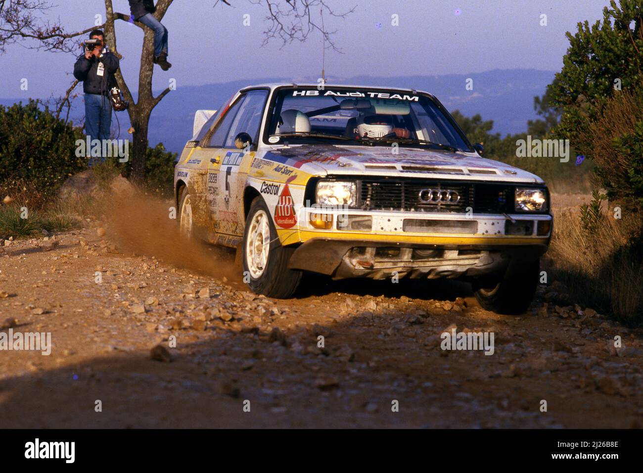 Walter Rohrl (GER) Christian Geistdorfer (GER) Audi Quattro Sport GrB ...