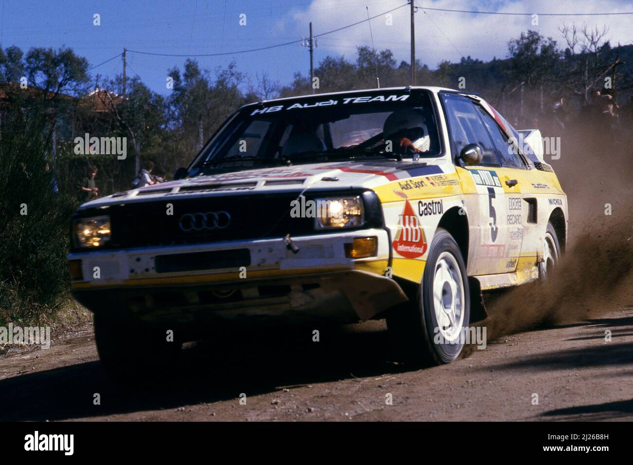 Walter Rohrl (GER) Christian Geistdorfer (GER) Audi Quattro Sport GrB ...