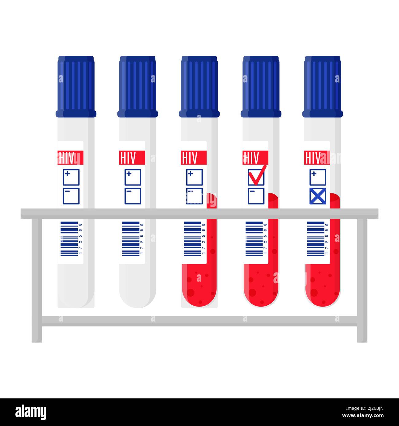 Hiv negative result Stock Vector Images - Alamy