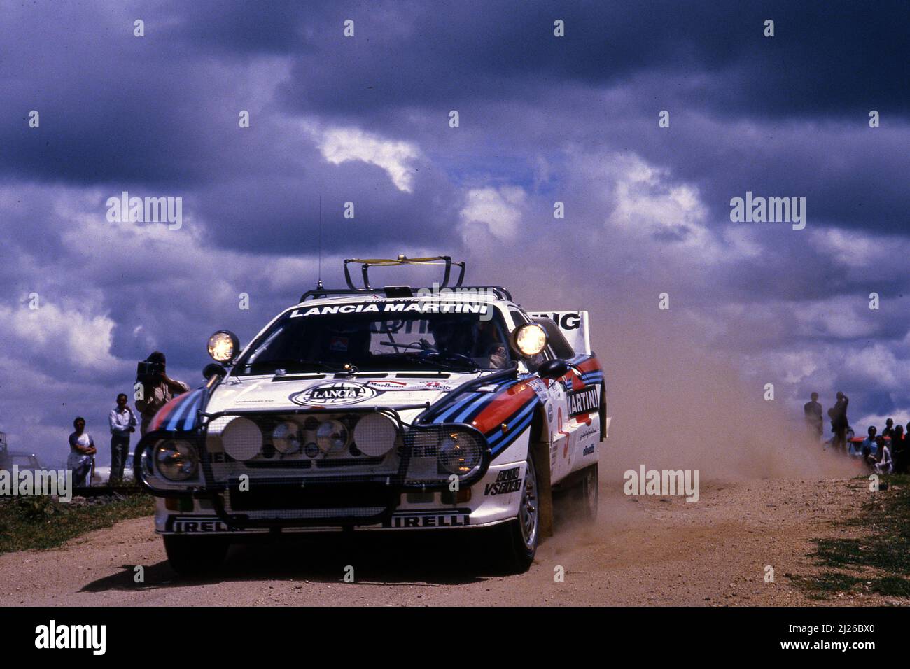 Markku Alen (FIN) Ilkka Kivimaki (FIN) Lancia Rally 037 GrB Martini ...