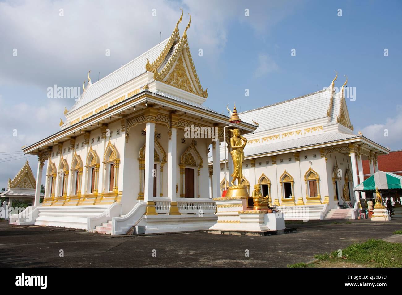 Ancient architecture antique building white ubosot church for thai ...