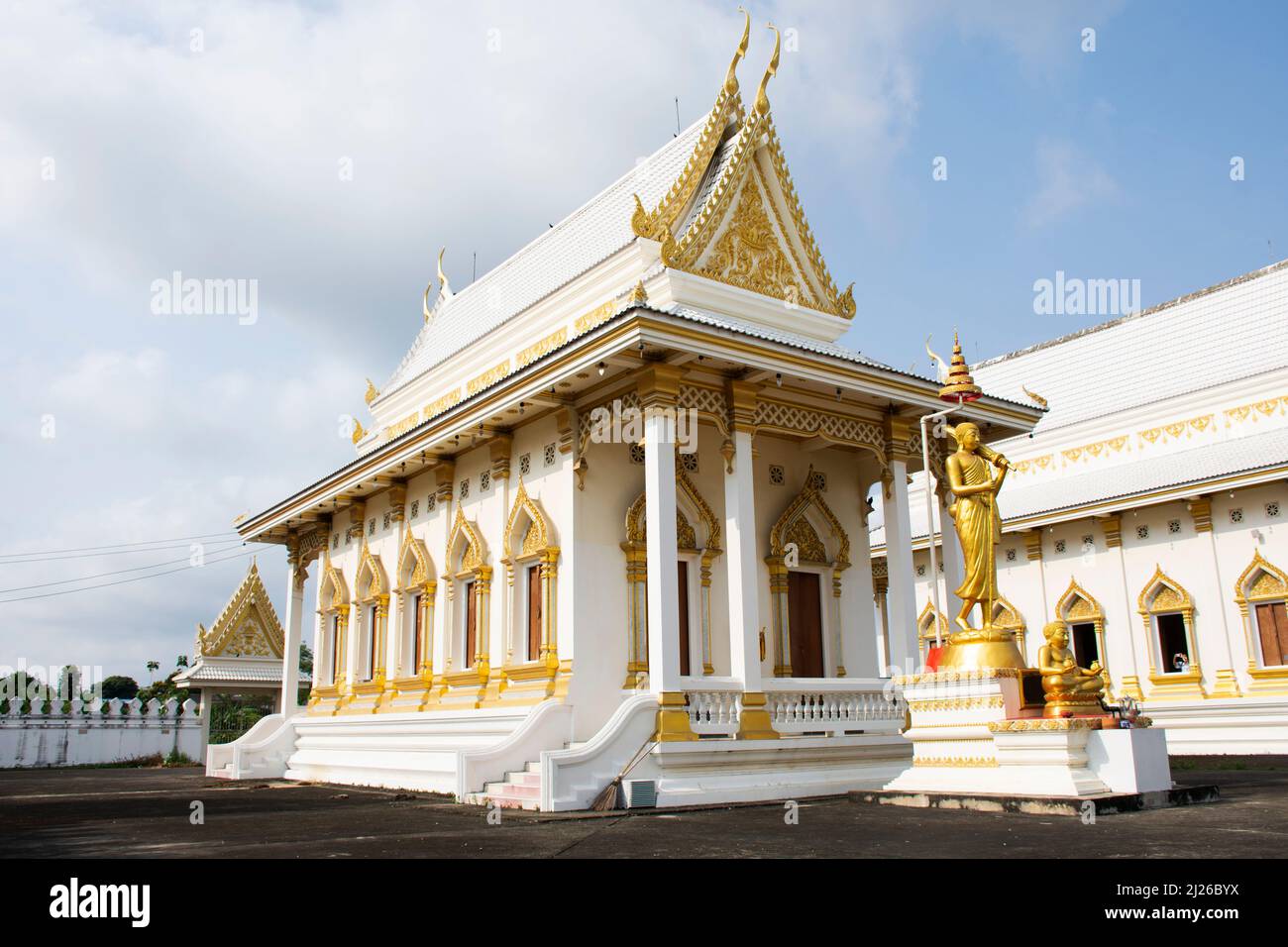 Ancient architecture antique building white ubosot church for thai ...