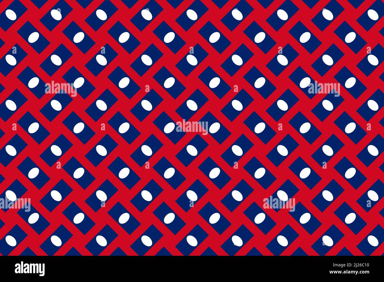 Geometric pattern in the colors of the national flag of Laos. The ...