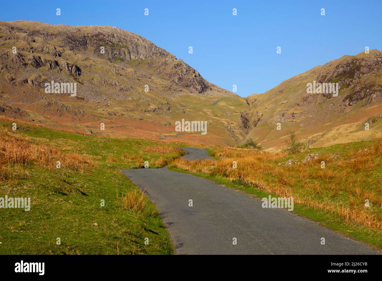 Hardknott pass road hi-res stock photography and images - Alamy