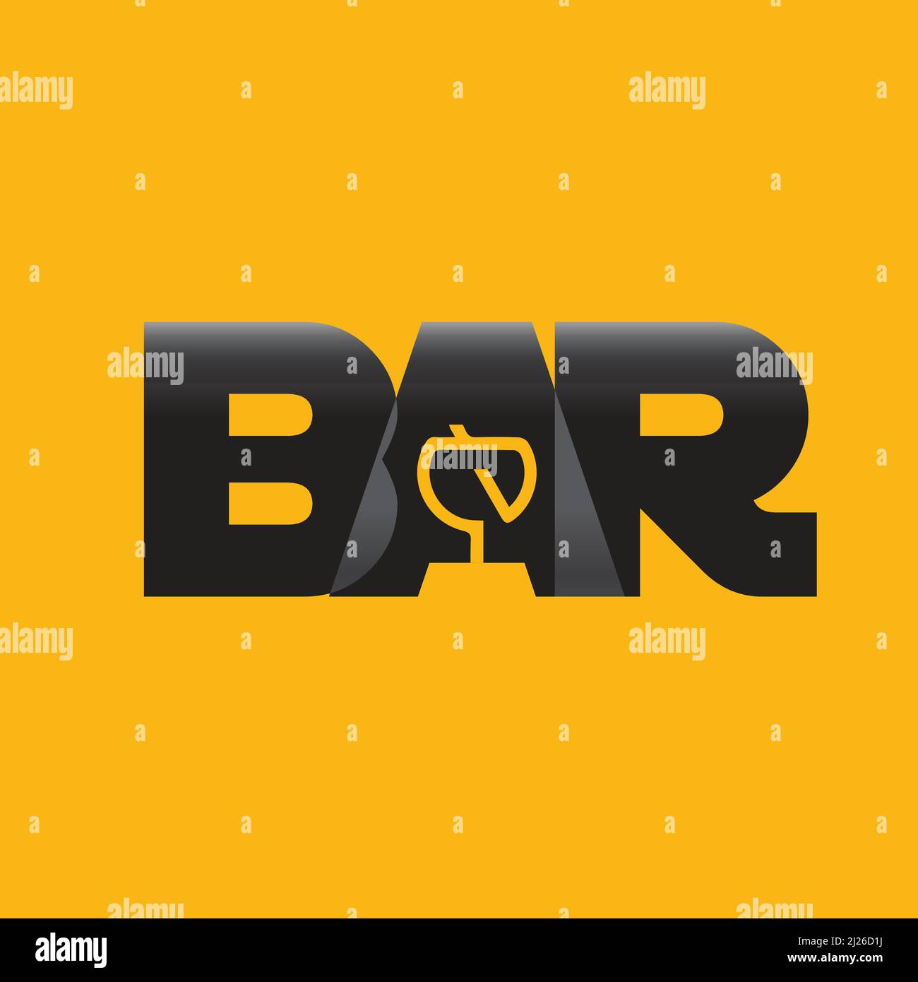 Alphabet letters Initials Monogram logo BAR Stock Vector Image & Art ...