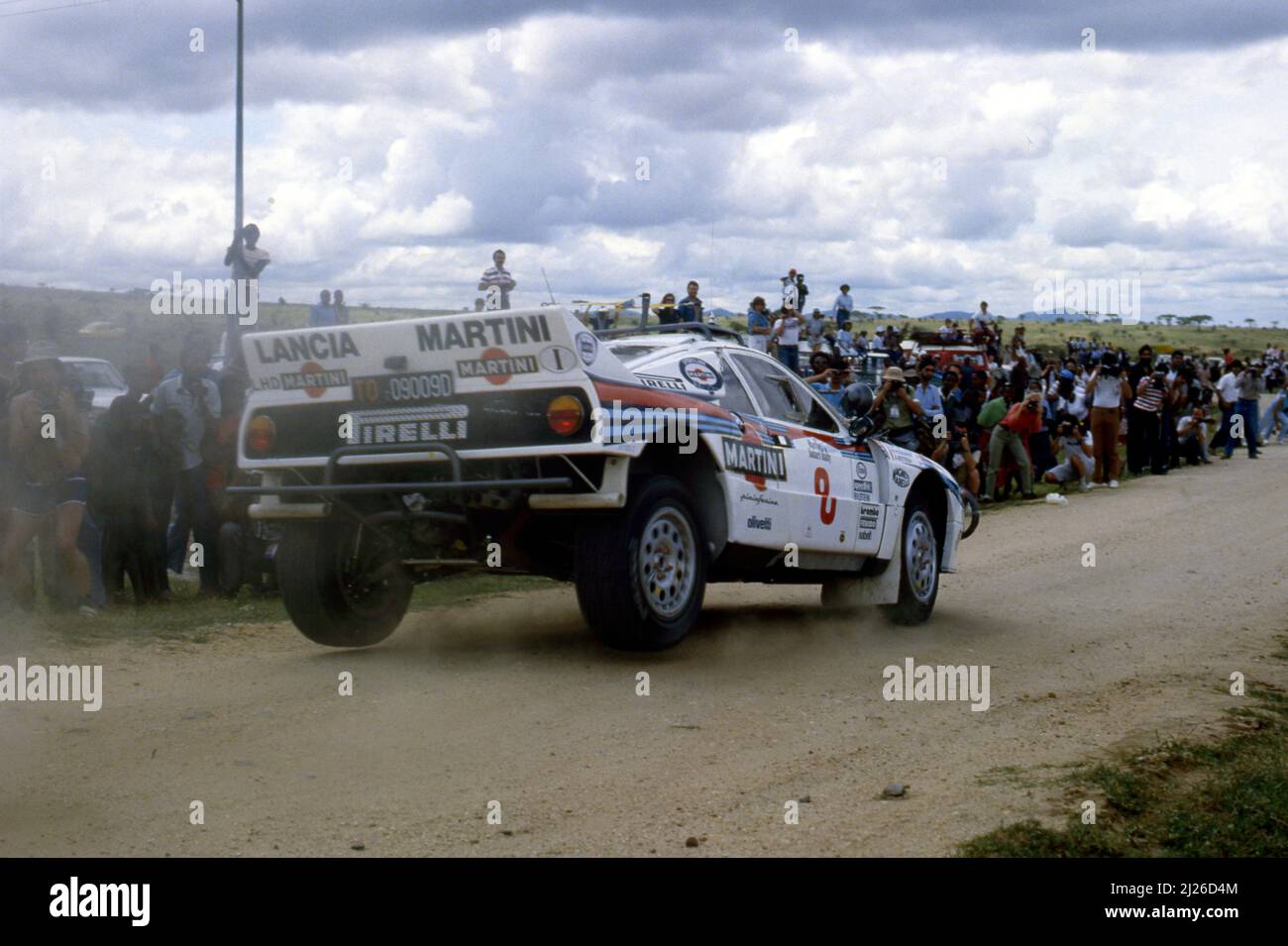Attilio Bettega (ITA) Maurizio Perissinot (ITA) Lancia Rally 037 GrB ...