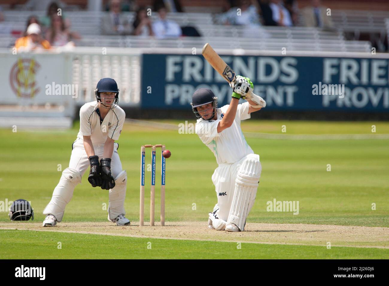 General action during the annual Eton v Harrow cricket match at Lords ...