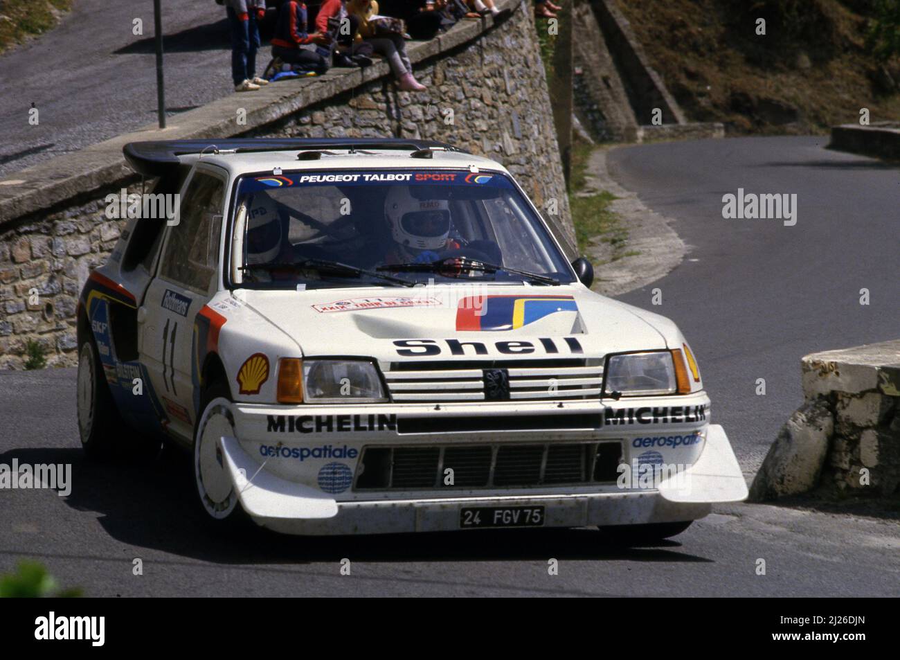 Bruno Saby (FRA) Jean Francois Fauchille (FRA) Peugeot 205 Turbo 16 E2 ...