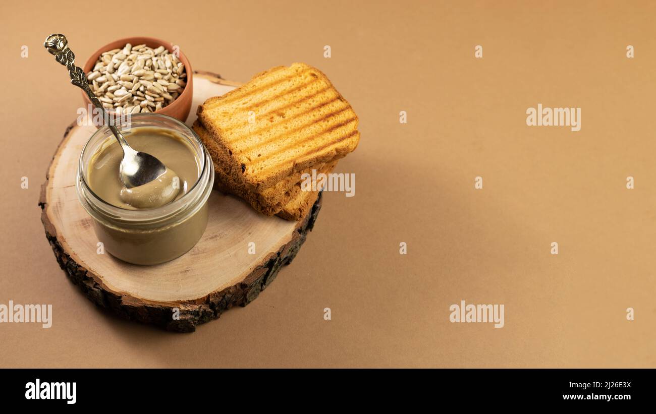 Toasted Bread Spread Organic Sunflower butter. A delicious, creamy and ...