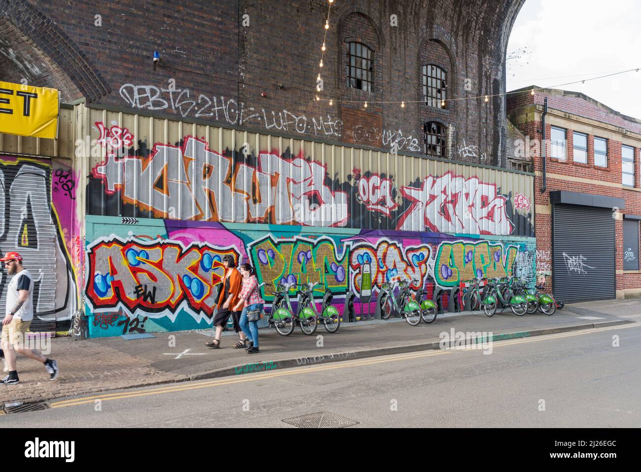Floodgate Street in Digbeth, the creative quarter in Birmingham Stock ...