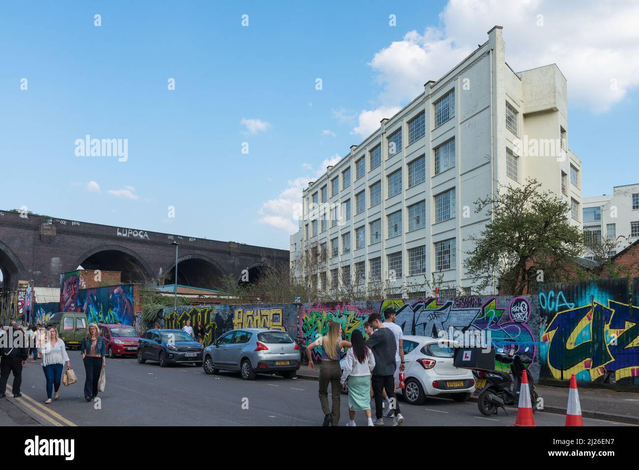 Floodgate Street in Digbeth, the creative quarter in Birmingham Stock ...