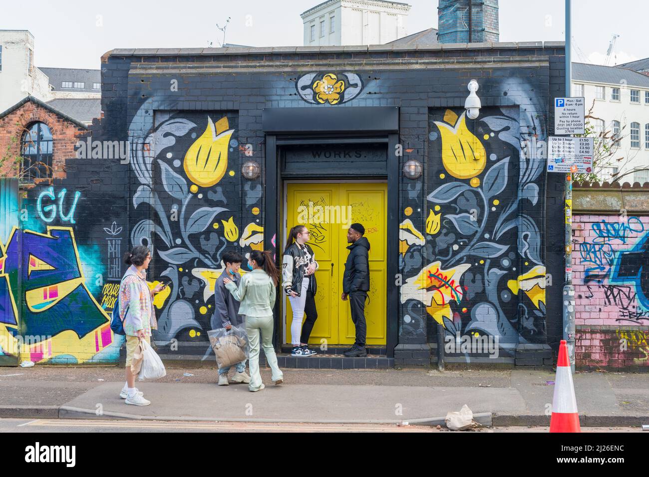 Floodgate Street in Digbeth, the creative quarter in Birmingham Stock ...