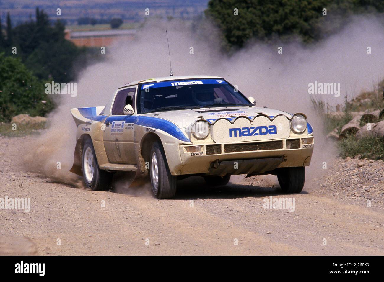 Ingvar Carlsson (SWE) Benny Melander (SWE) Mazda RX7 GrB Mazda Rally ...