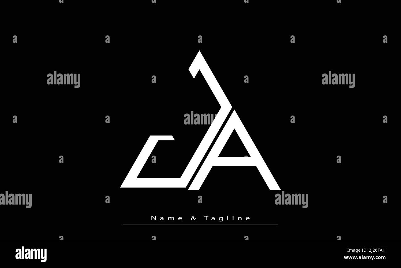 Alphabet letters Initials Monogram logo JA , AJ Stock Vector Image ...